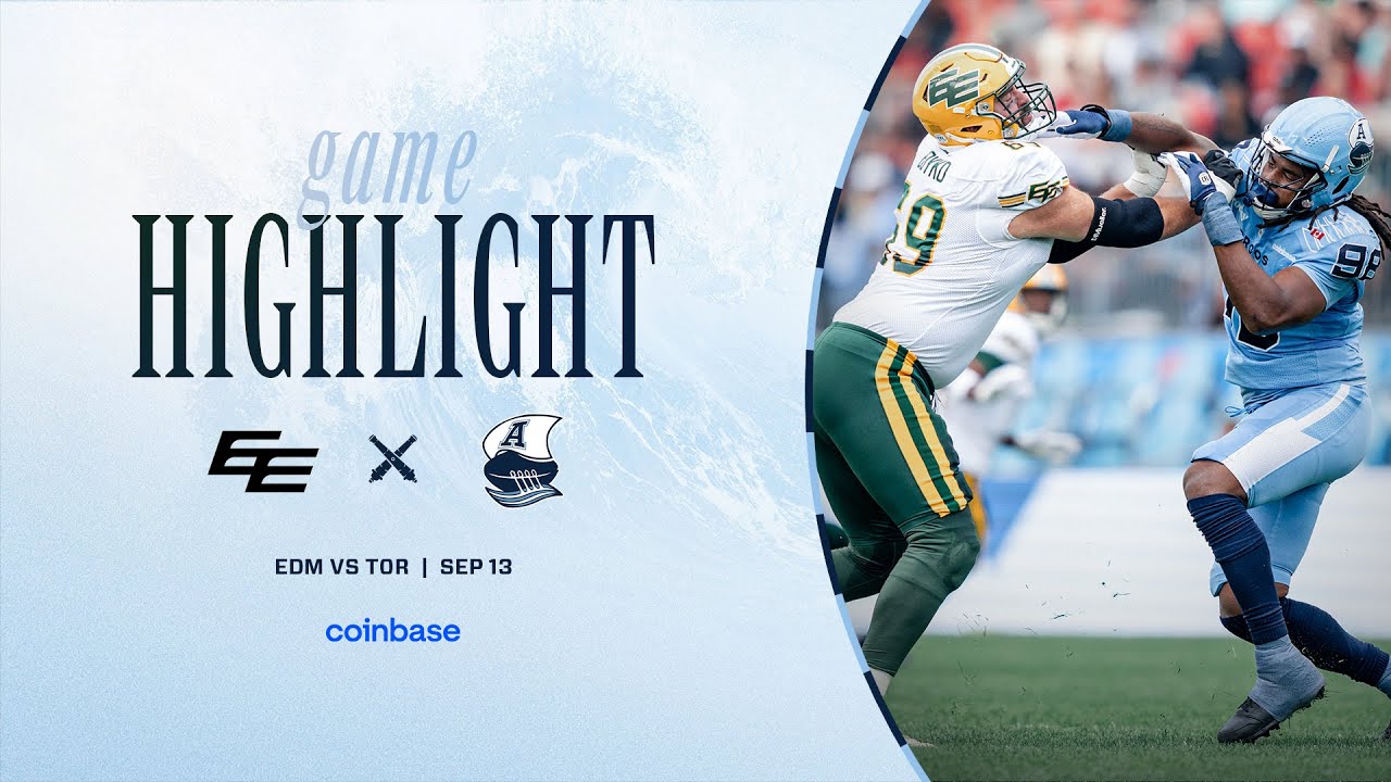 Game Highlights Presented by Coinbase | Week 15 Toronto vs. Edmonton ...