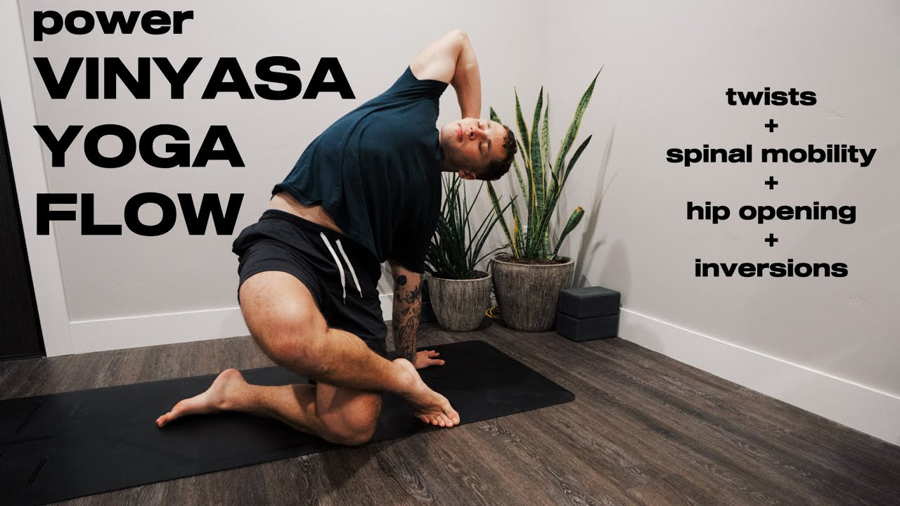 power vinyasa flow - a winding, twisting practice - YouTube
