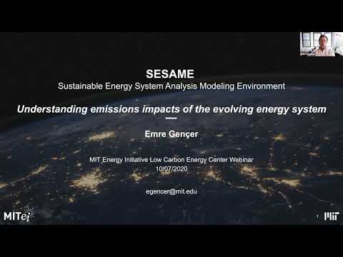 SESAME: Understanding emissions impacts (Low-Carbon Energy Center Webinar) - YouTube