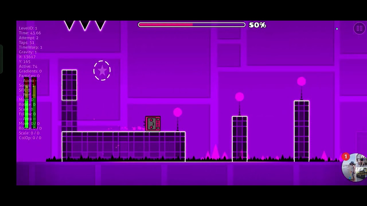geometry dash 1st level - YouTube