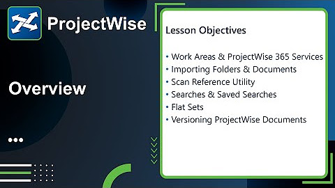 Module 1: ProjectWise Administrator Fundamentals Accreditation - YouTube