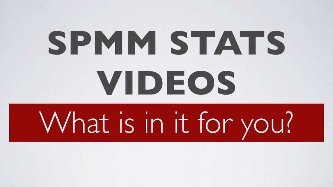 SPMM Stats Video Course - YouTube
