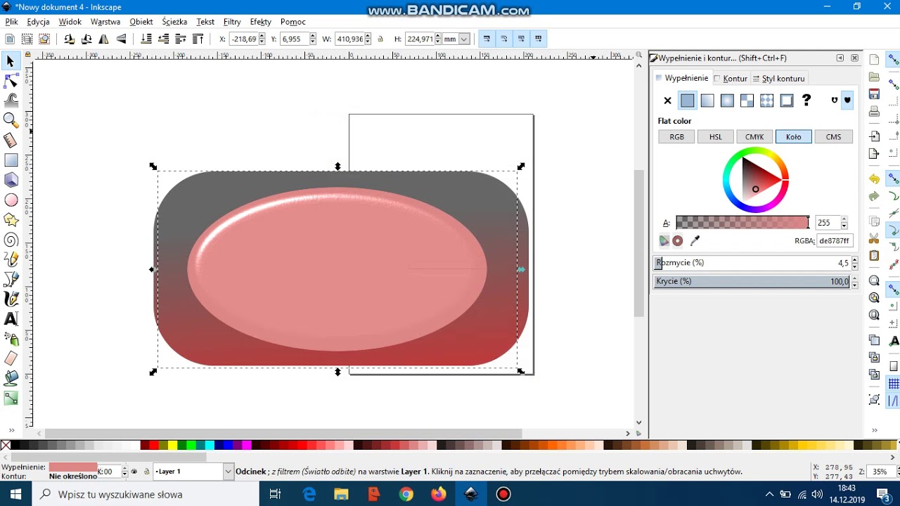 Tutorial jak zrobić przycisk w programie Inkscape :) - YouTube