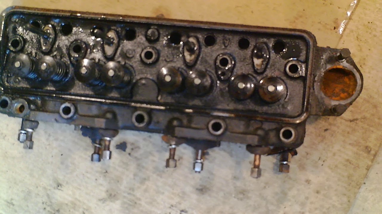 1959 Triumph TR3, Part 6, Engine Tear Down Front Bracket, Head, oil pan ...