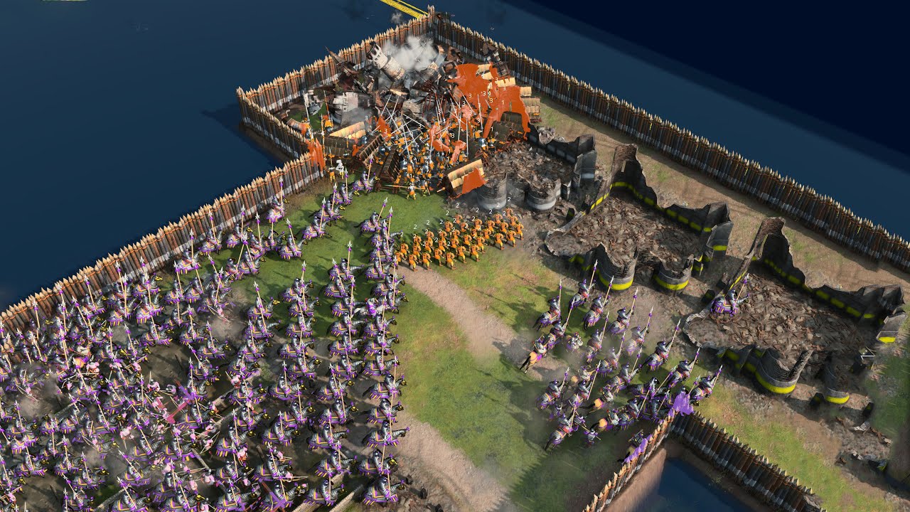 Age of Empires 4 - 4v4 A FAST CBA BATTLE | Multiplayer Gameplay - YouTube