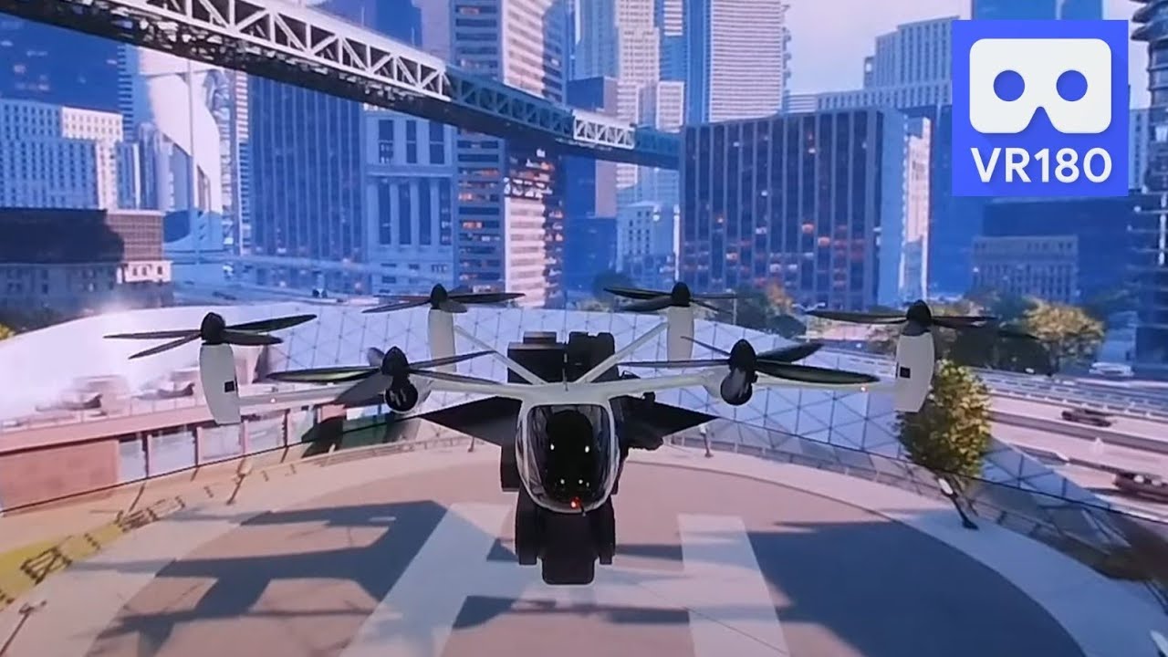 3D 180 VR 4K The era of flying car is finally here SK Urban Air ...