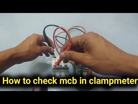 How to check mcb in clampmeter - YouTube
