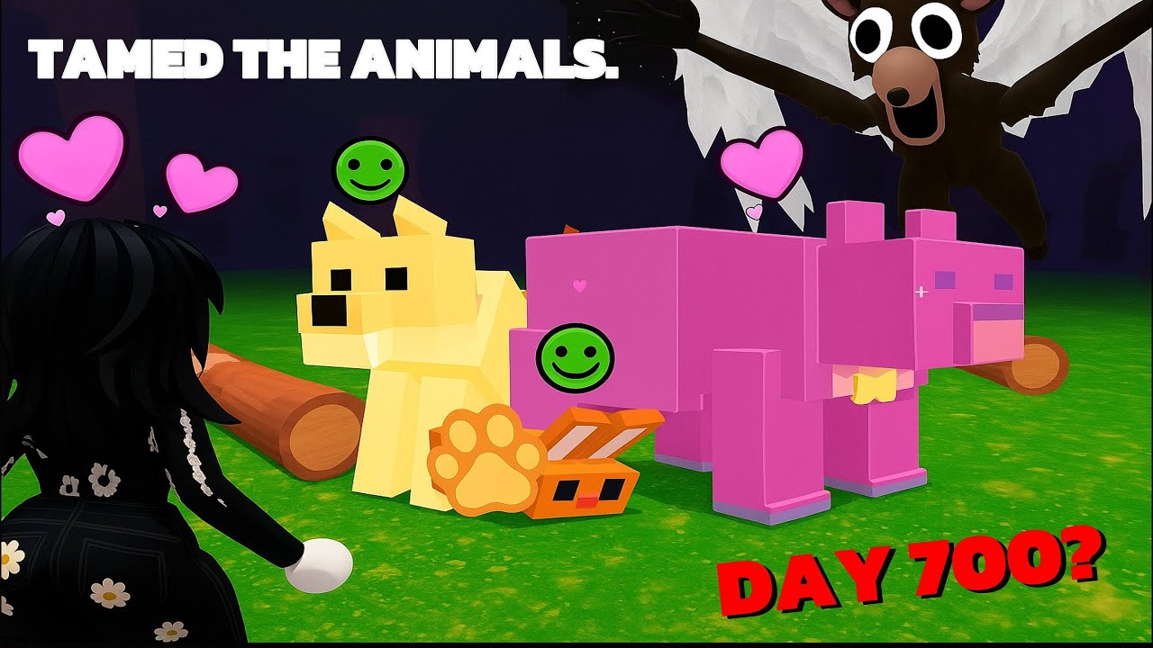 NEW UPDATE! TAMED ALL FOREST ANIMALS IN 99 NIGHTS! 🐻 - YouTube