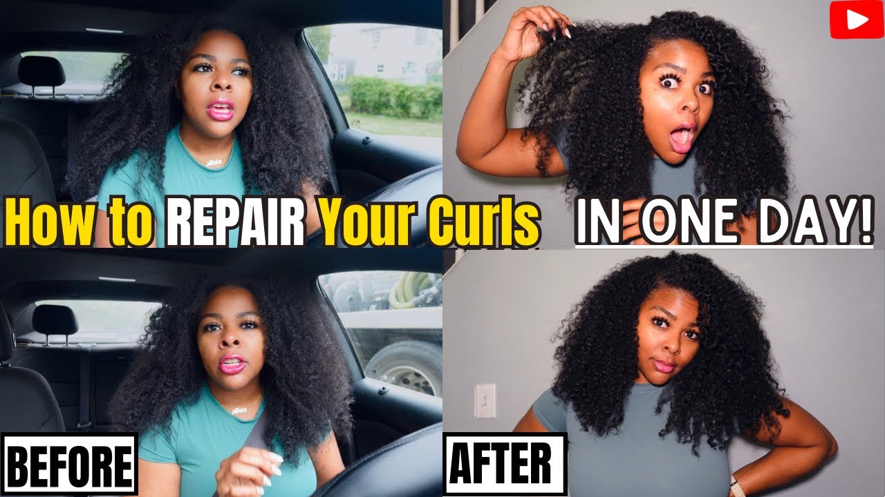 How to REPAIR Your DAMAGED Curls in ONE DAY!!! I was about to cut it ...