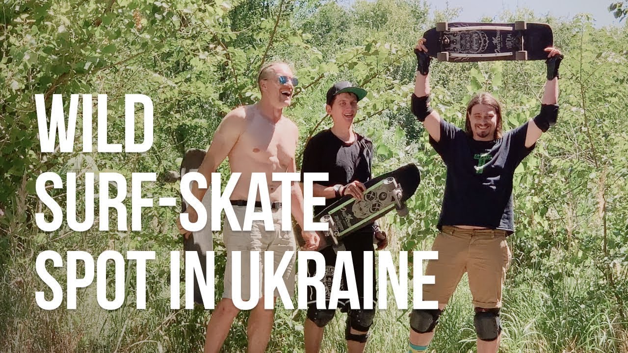 Exploring a wild surf skate spot near Dnipro, Ukraine - YouTube