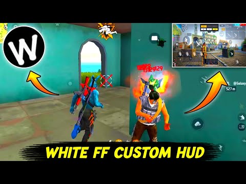 @White FF CUSTOM HUD + AUTO HEADSHOT SENSITIVITY 🔥 | WHITE FF HEADSHOT ...
