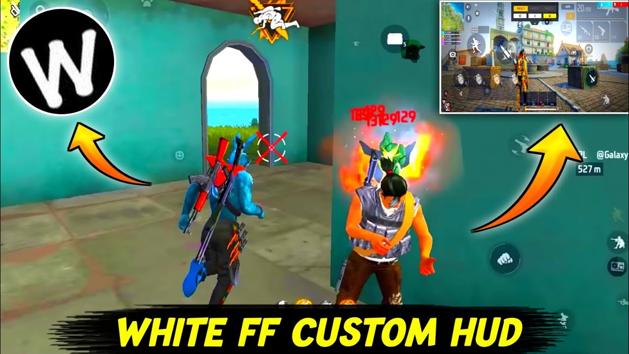 @WhiteFF CUSTOM HUD + ONLY RED HEADSHOT SENSITIVITY 🔥 | WHITE FF ...