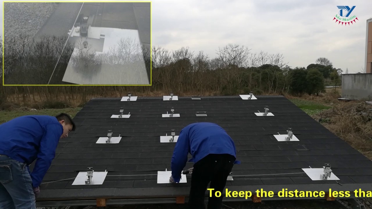 Rail-less Solar Racking System for Composition Shingle Roof with Easy ...