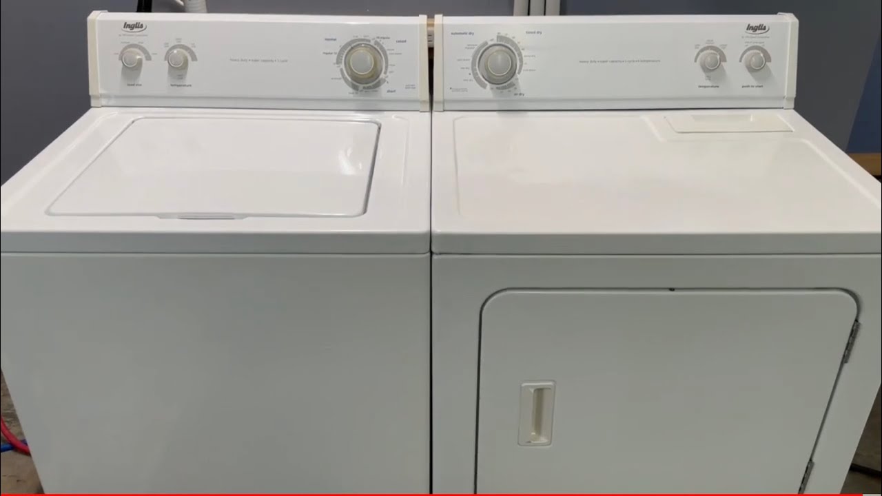 Whirlpool Washer & Electric Dryer Demo | Matching Set Full Performance ...