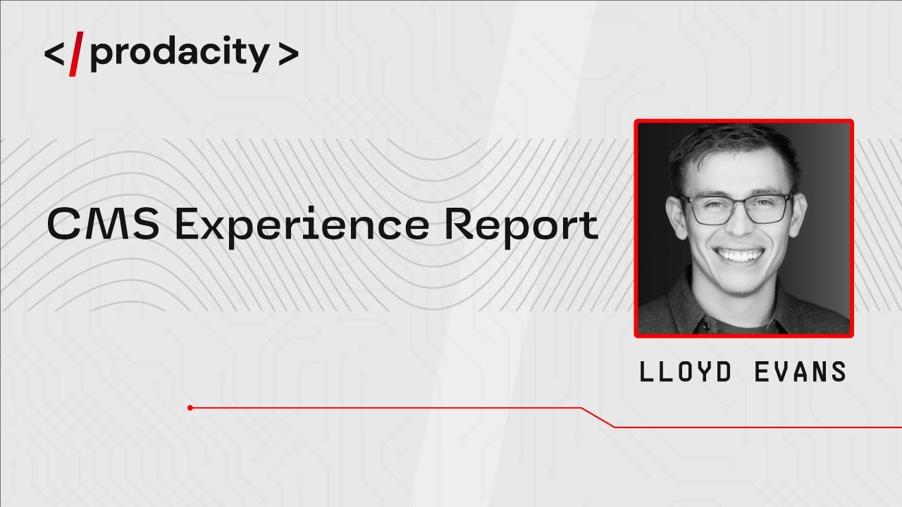 Prodacity: CMS Experience Report - YouTube