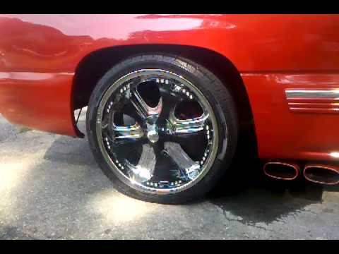 22" rims with spinners - YouTube