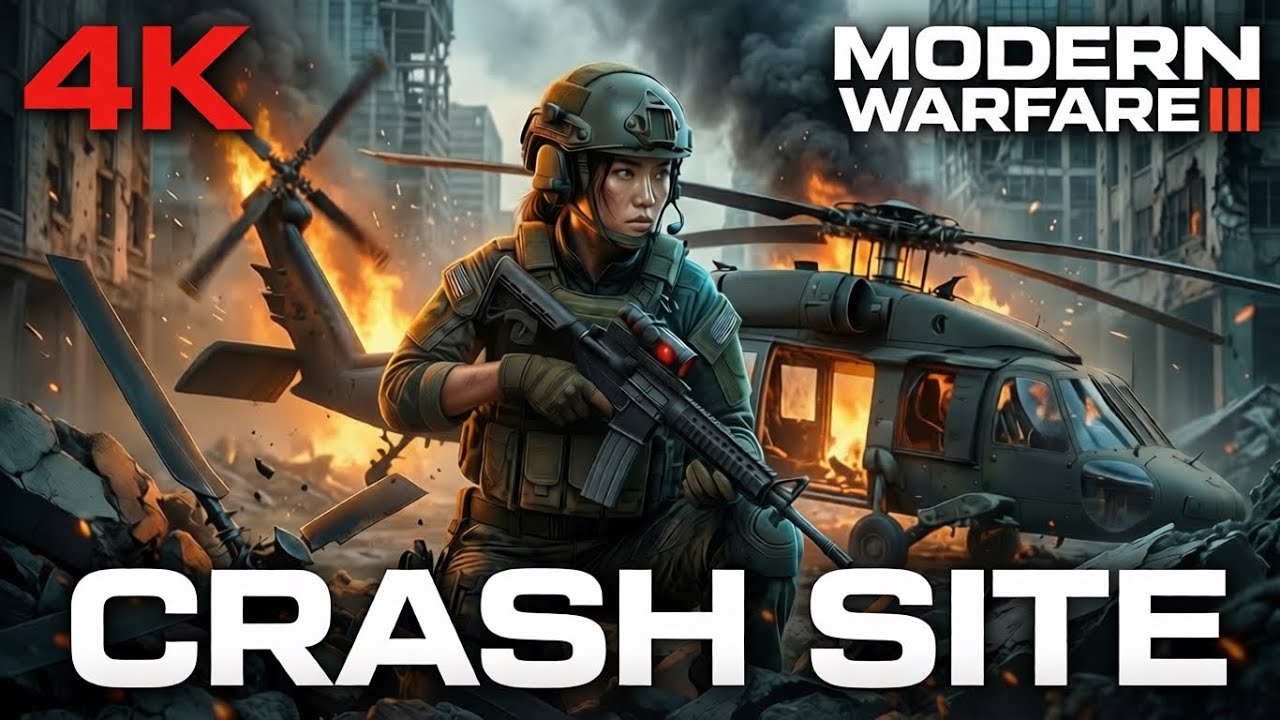 Crash Site Mission Gameplay - Call of Duty MW3 Campaign (4k) - YouTube