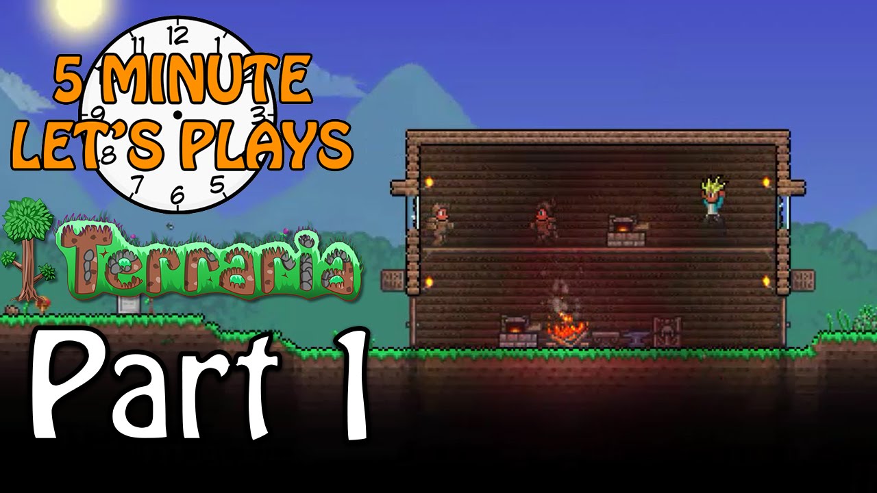 ESKIMO ZOMBIE SALESMEN - Terraria #1 w/Sword of Time (5 MIN LET'S PLAYS ...