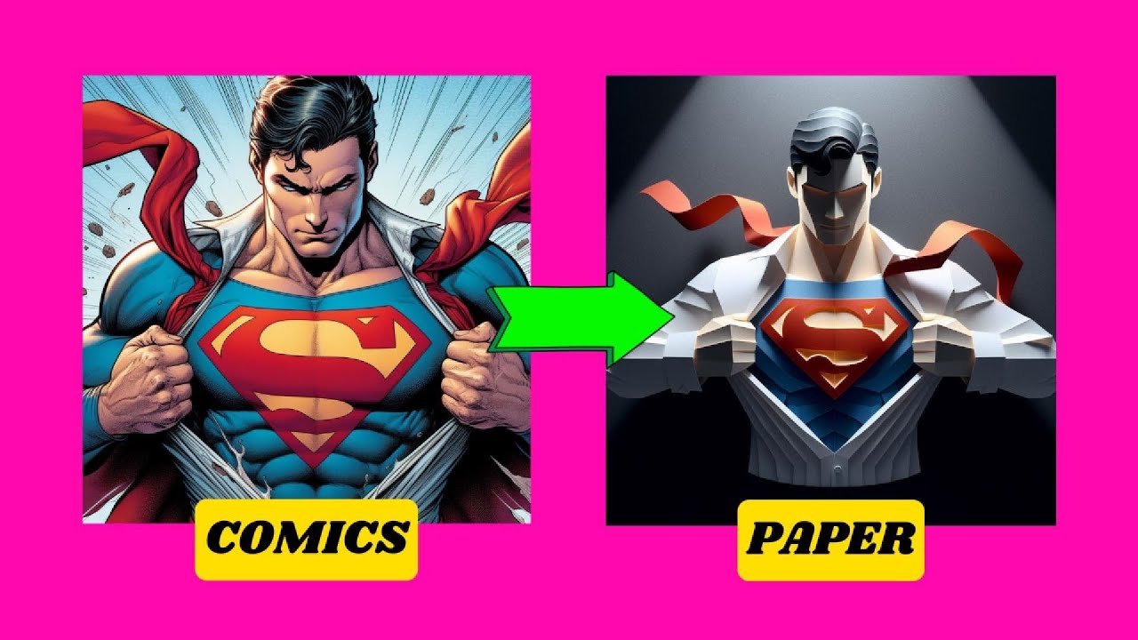 "SUPERMAN, in paper craft universe | AI-Powered Designs" #superman # ...