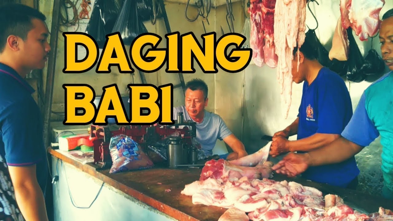 BELI DAGING BABI DI PASAR BESAR MALANG - YouTube