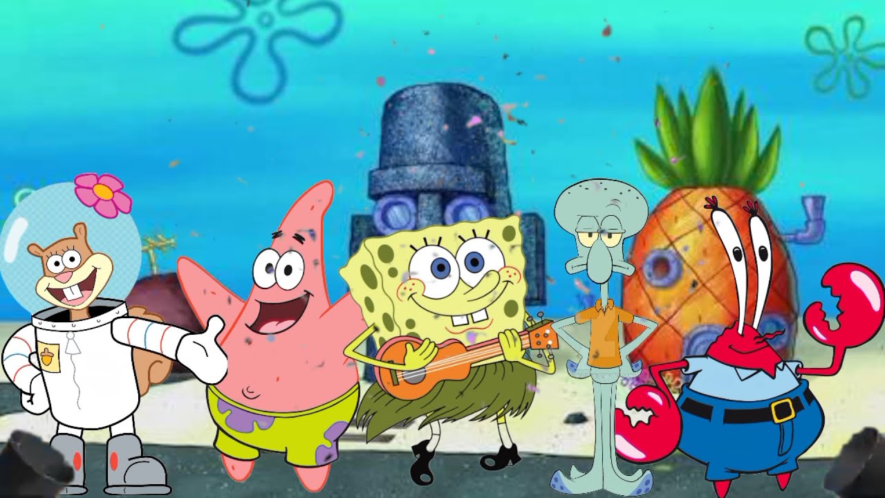 SPONGEBOB SQUAREPANTS | LET'S START TO THE RIGHT OF PICTURES - YouTube