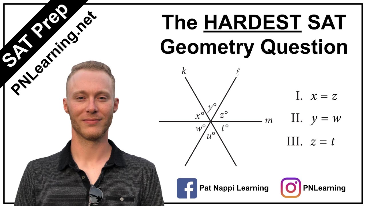 The HARDEST Geometry Question on the SAT - YouTube