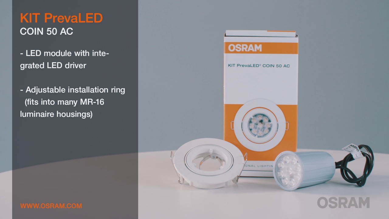 How to install the PrevaLED COIN from OSRAM - YouTube
