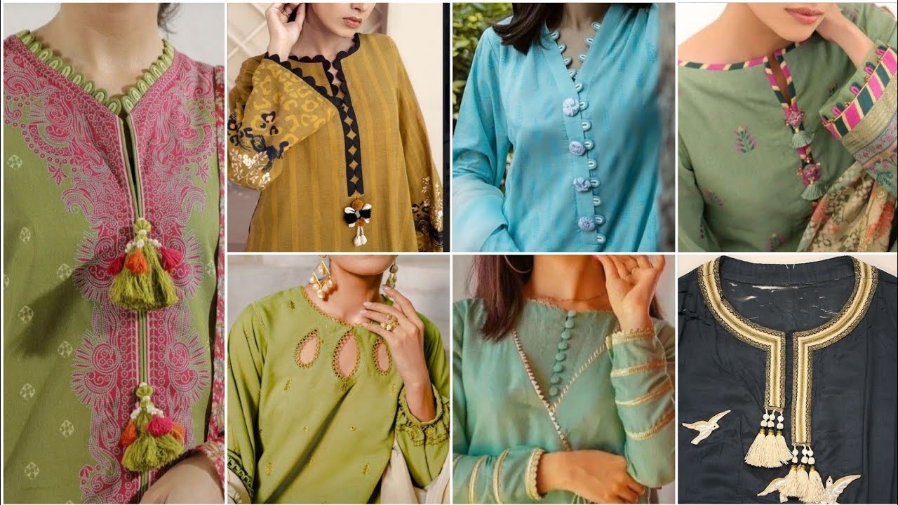 Most Beautiful and Gorgeous Neck Designs/New and Latest Gala Design ...