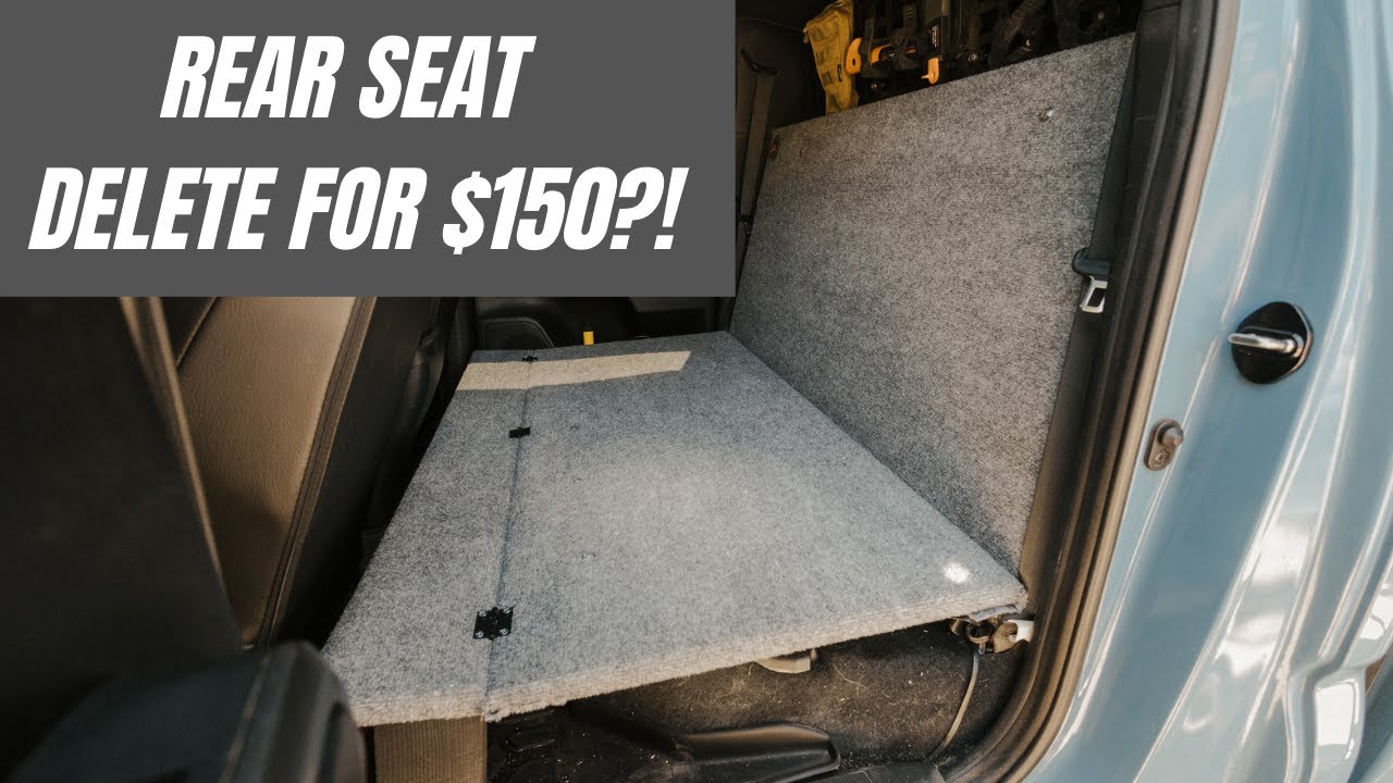 Build Your Own Tacoma Rear Seat Delete For $150 - YouTube