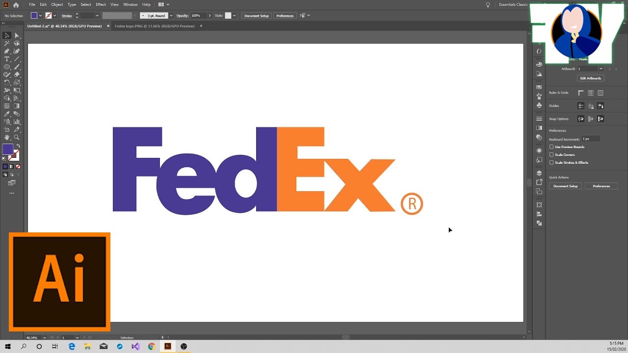 FedEx Logo Design Tutorial using Illustrator - YouTube