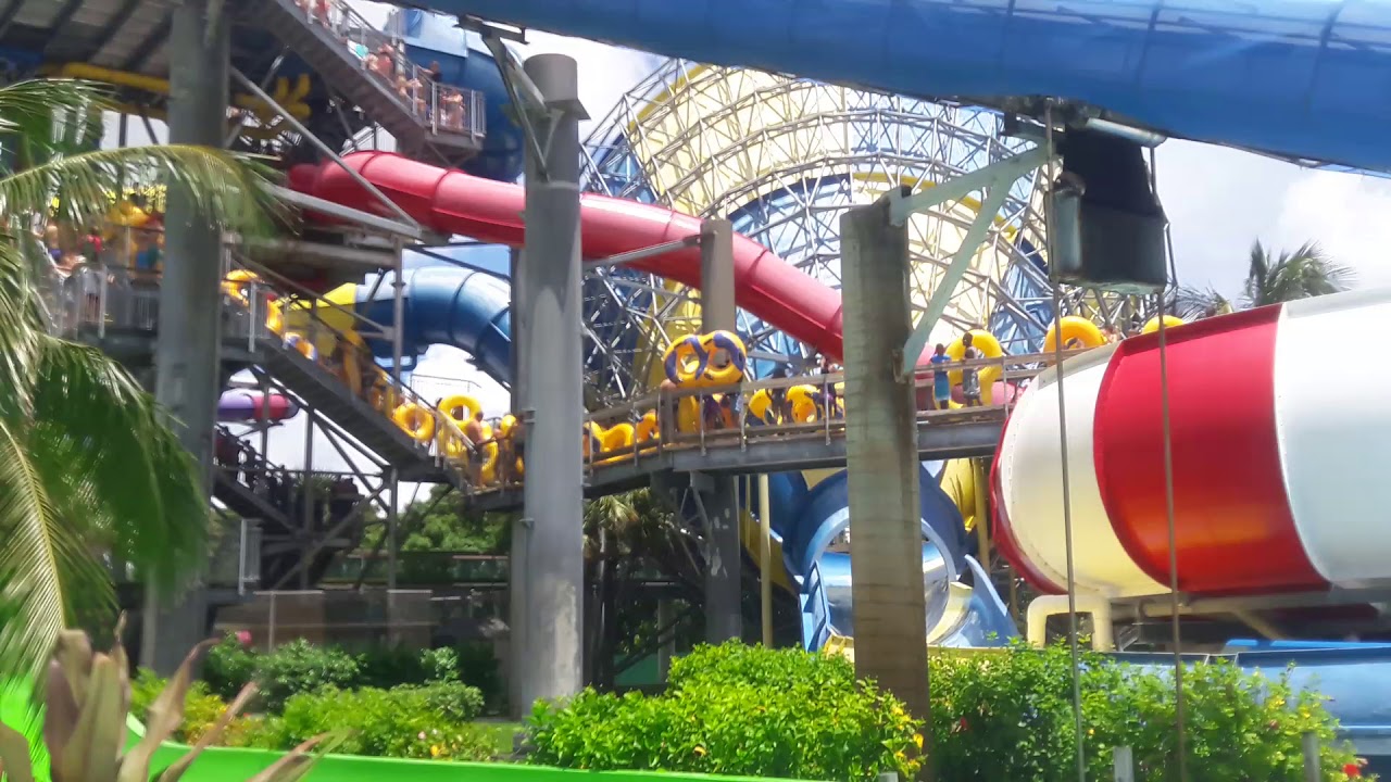 Rapids water park is a big slide park in south florida. - YouTube
