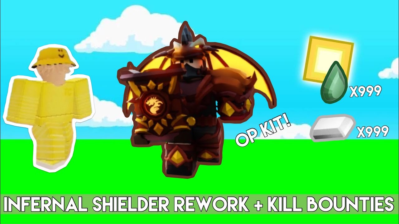 New Infernal Shielder Rework And Kill Bounties Are OP! (Roblox Bedwars ...