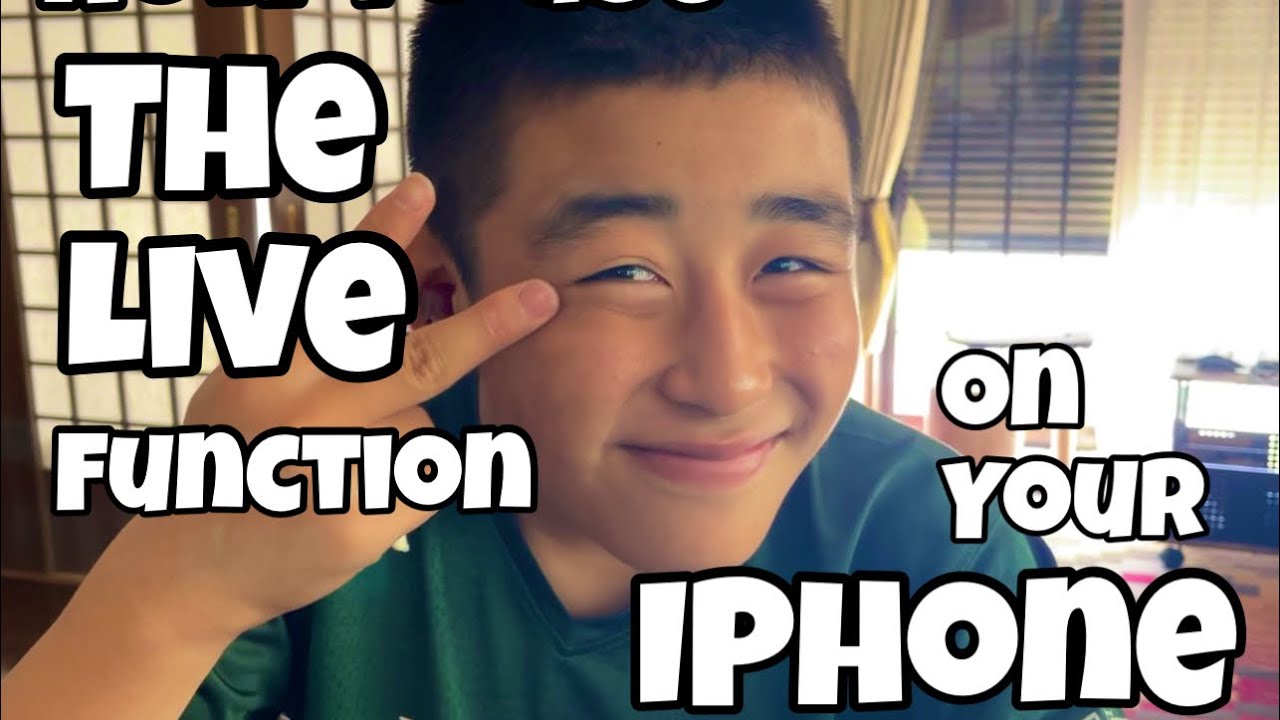 Using the LIVE photo function on your iPhone - YouTube
