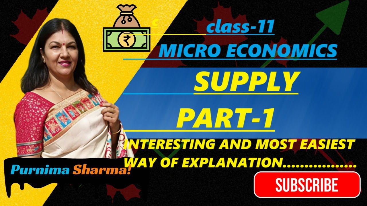 Class-11 | Micro Economics | unit -3 | supply | part-1 - YouTube