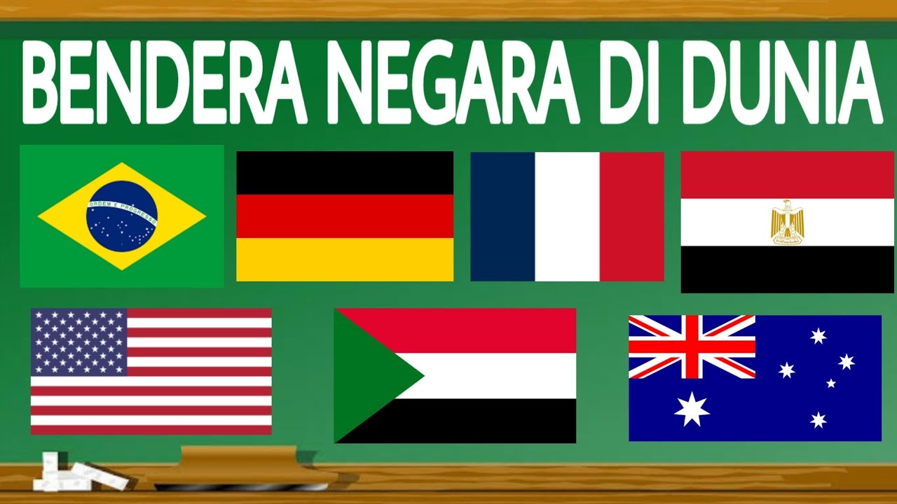 BENDERA NEGARA DI DUNIA || Bendera Negara di Benua Eropa, Afrika ...