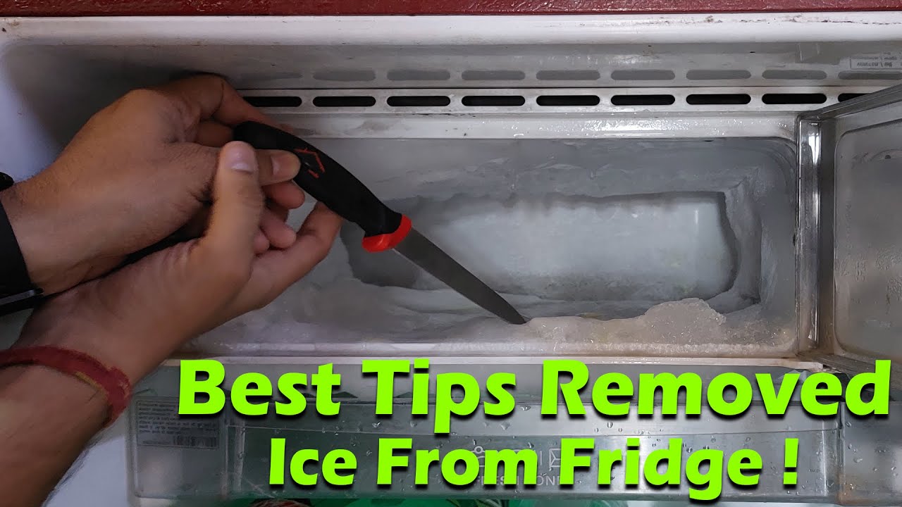 How to Remove Ice From Fridge | Defreezing Ice From Fridge | Removed ...
