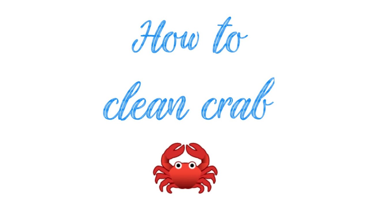 How to clean crab / Crab Cleaning | Homemaker's Universe - YouTube