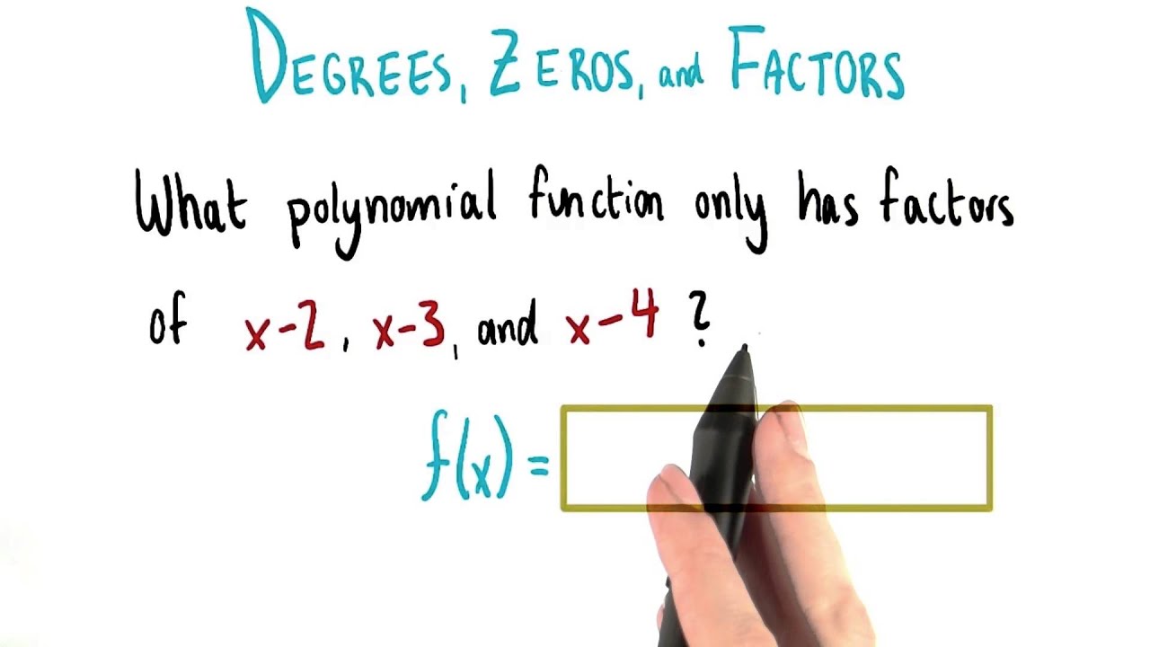 Simplest Polynomial - College Algebra - YouTube