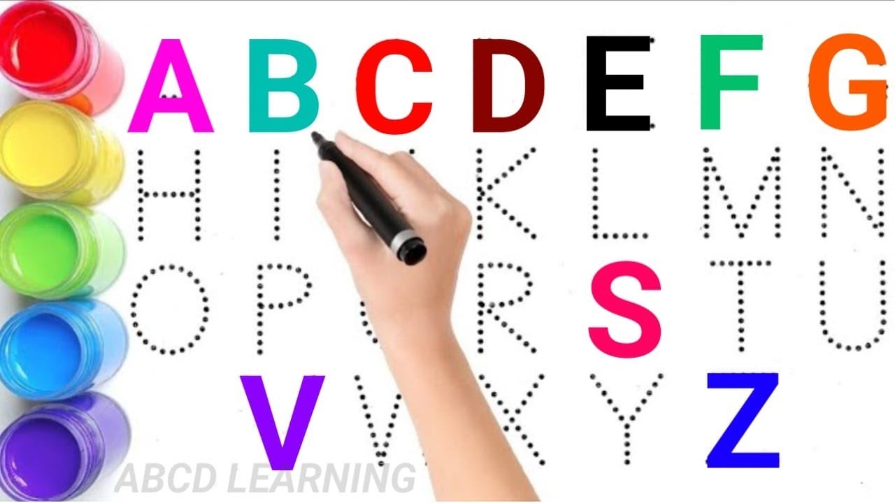 ABC for kids |Alphabet writing for kids |A to Z |write the alphabet ...