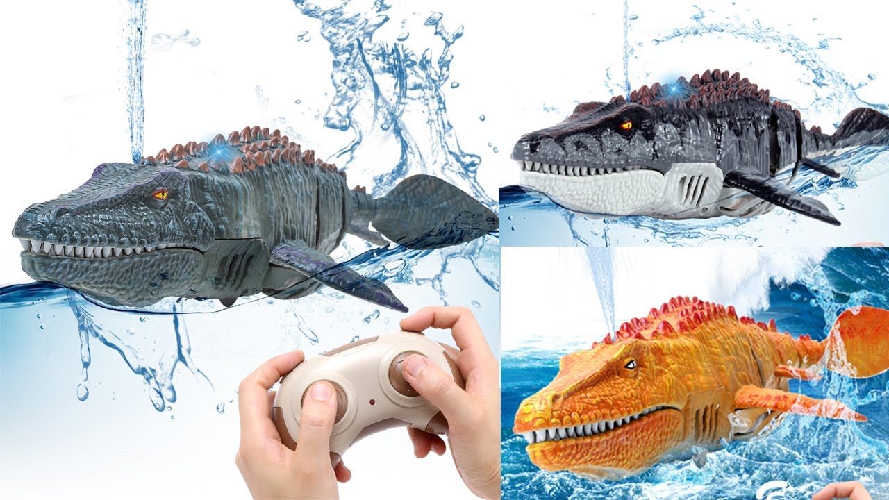 fromeasy - Best Pool Toys - Remote Control Mosasaurus Water Toys RC ...