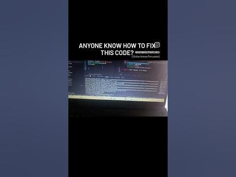 Who KNOWS How To FIX THIS CODE?! - YouTube