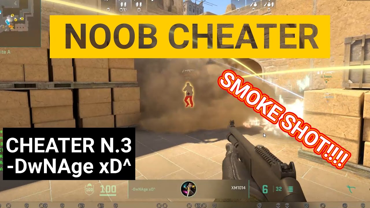 Noob Cheater loses with wall Hack!!!! - YouTube