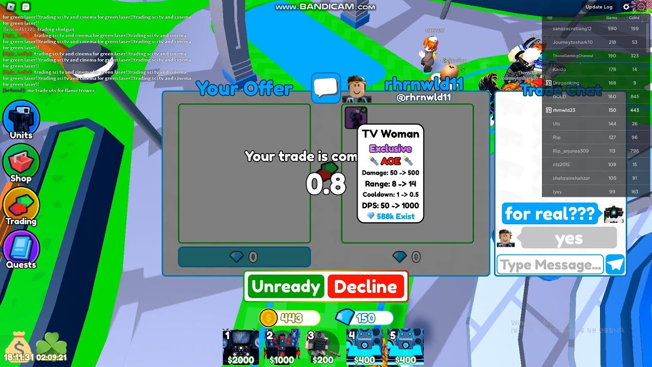 ttd trading part 2 ( if you want to be my roblox friend pls tell me in ...