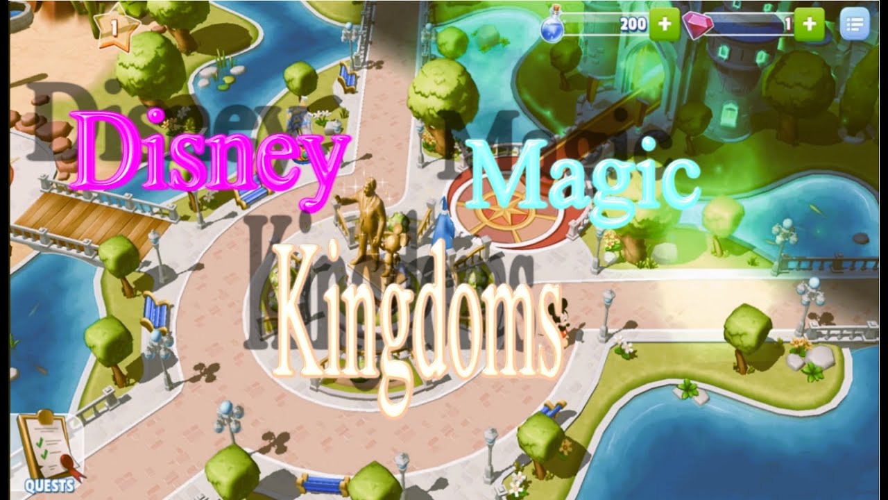 Disney Magic Kingdoms Game Level 1 Gameplay Walkthrough - YouTube