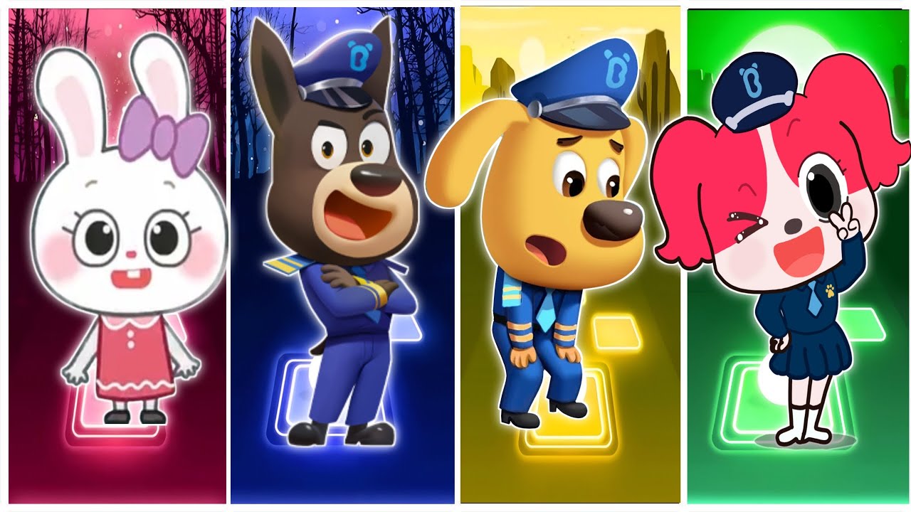 Little Rabbit 🆚 Police Officer 🆚 Sheriff Labrador 🆚 Sheriff Papillon 🆚🎶 ...