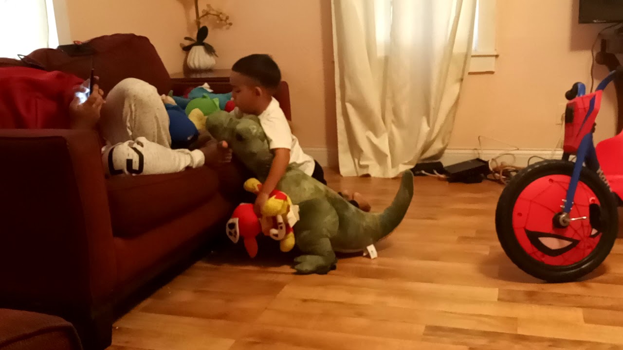 Karter playing with his toys - YouTube