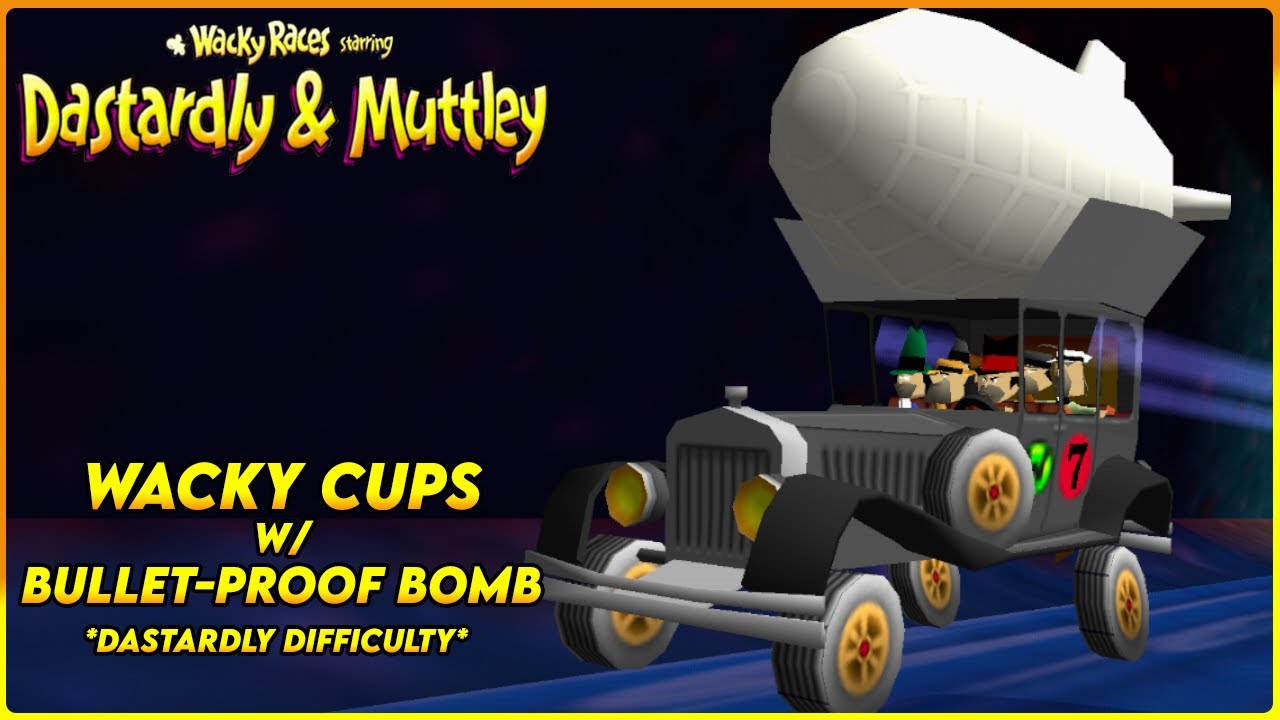 Wacky Races PS2 - Wacky Cups w/ Bullet-Proof Bomb (Dastardly Difficulty ...