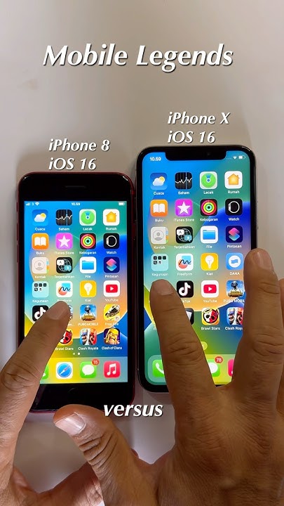 iPhone 8 vs iPhone X open Mobile Legends - YouTube