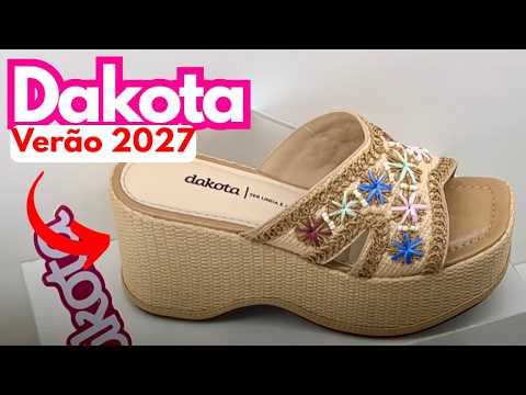 DAKOTA VERÃO 2027 LINDAS SANDÁLIAS DA NOVA COLEÇÃO DE CALÇADOS TENDÊNCIA SAPATILHAS E TÊNIS CASUAL