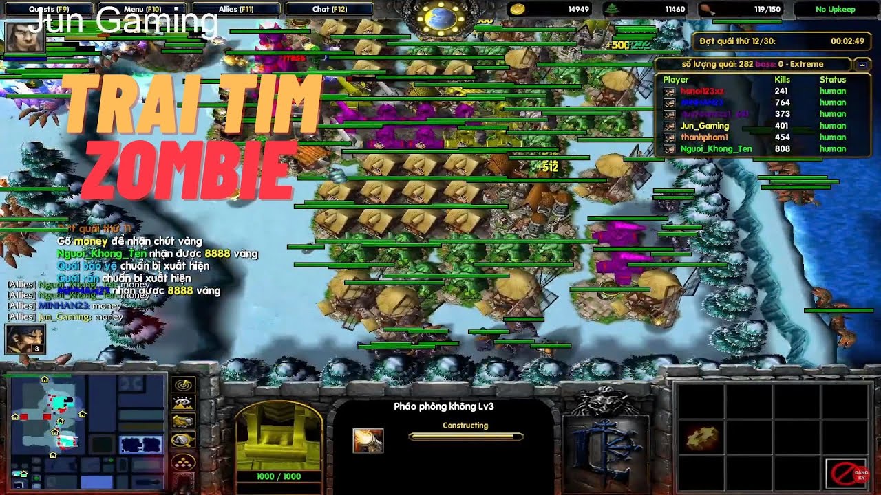 Trai Tim Zombie Lv44 - Fam And defense - YouTube